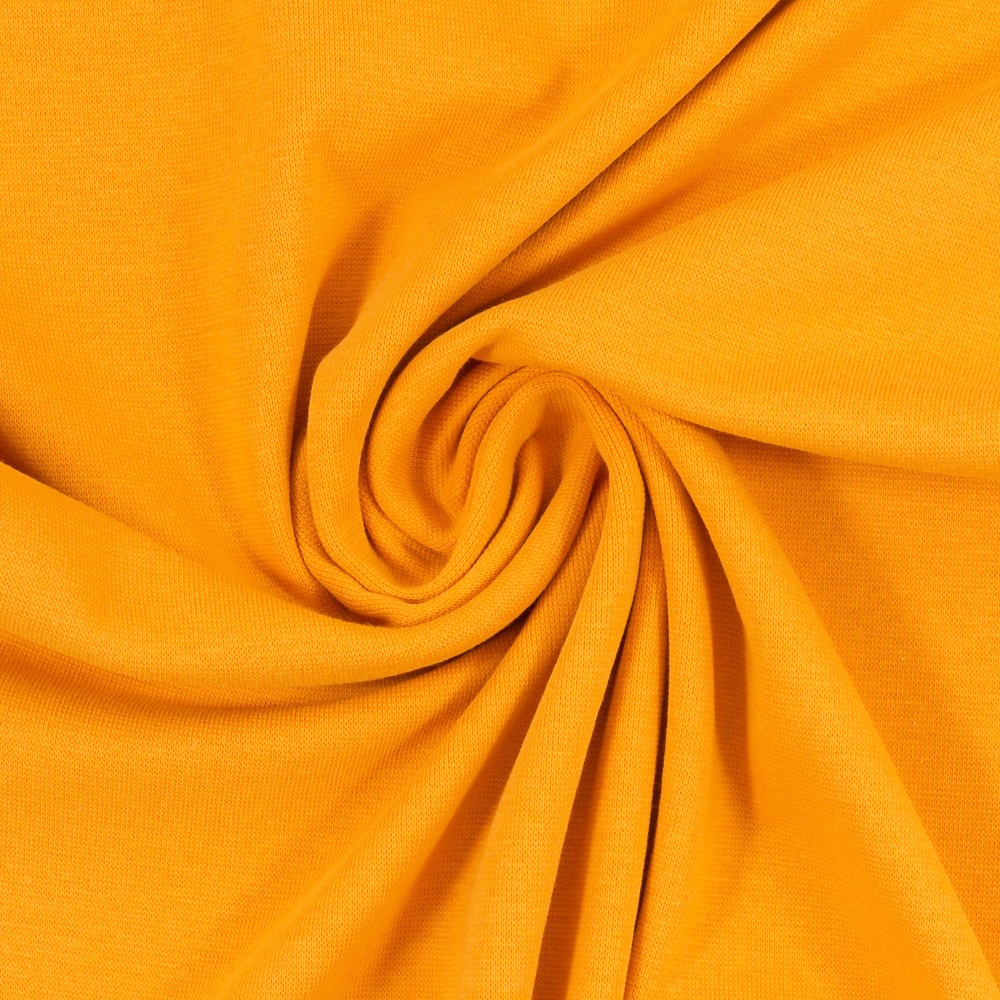 Bündchen Stoffe: Bündchen Stoff Senfgelb EXTRABREIT