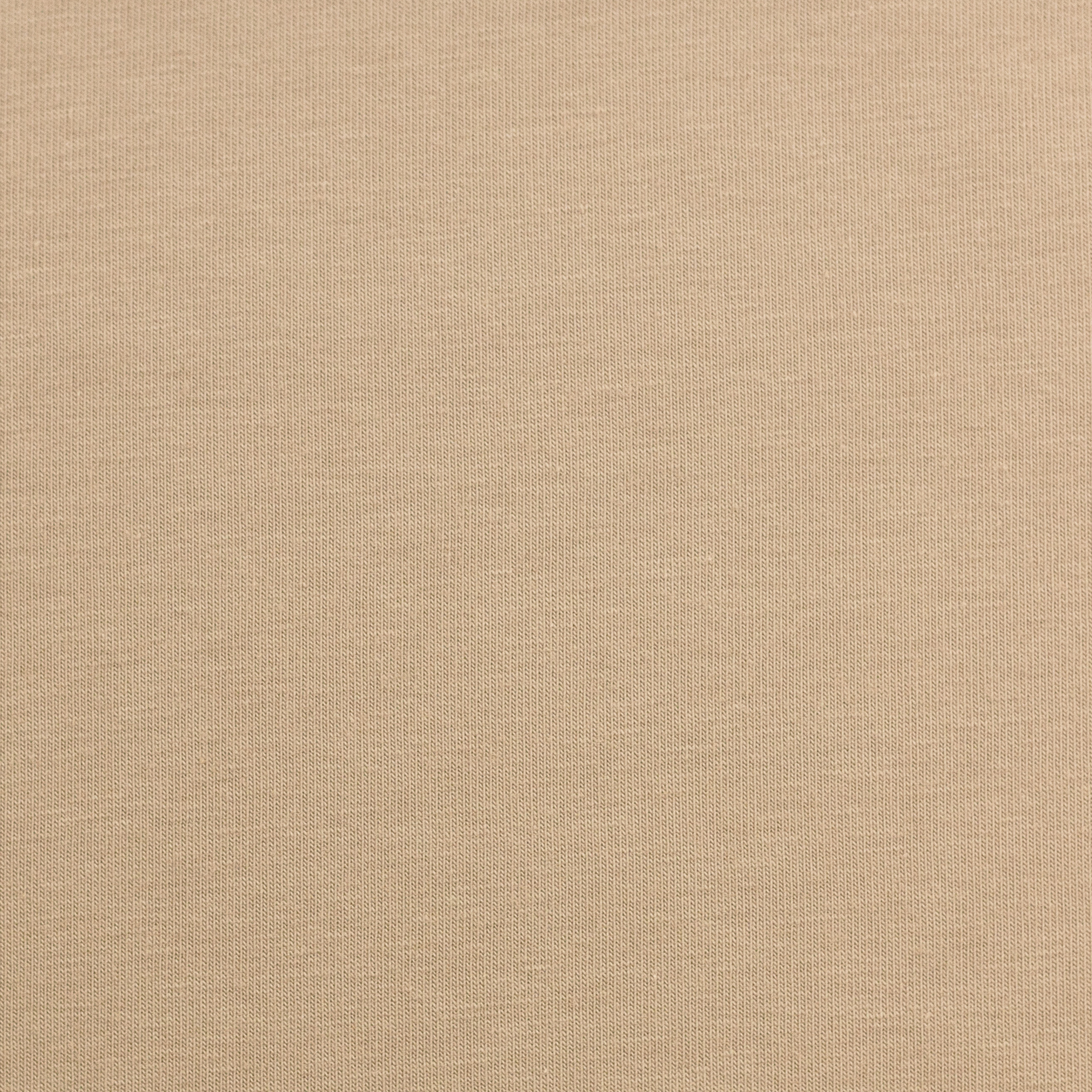 Jersey Stoffe - UNI: Jersey Stoff Uni - Taupe hell sandfarben