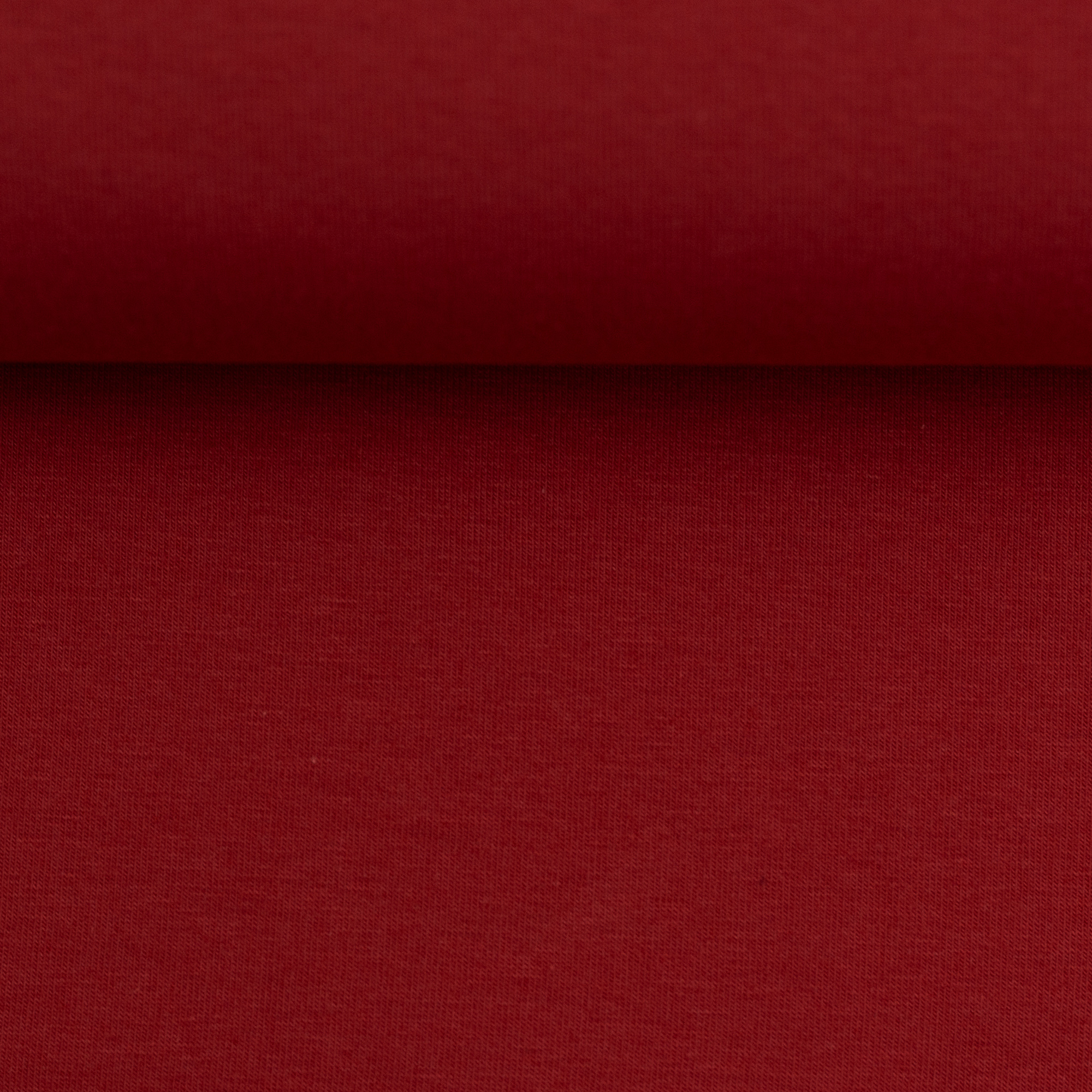 Jersey Stoffe - UNI: Jersey Stoff Uni - Dunkelrot Weinrot